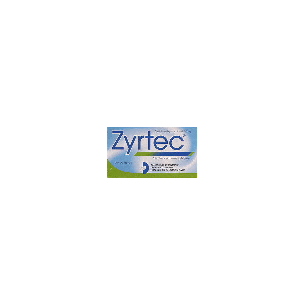 Zyrtec 10 mg - 14 tabletter - Med24.dk