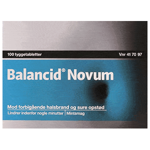 Balancid Novum - 100 tyggetabletter - Med24.dk