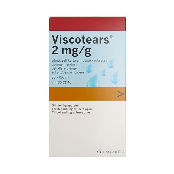 Viscotears øjengel 2 mg/g - 30 enkeltdoser - Med24.dk