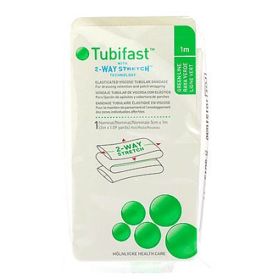Tubifast 2-way stretch grøn 5cmx1m - Med24.dk