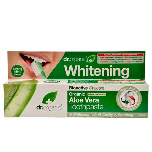 Dr. Organic Aloe Vera Toothpaste - 100 ml. - Med24.dk