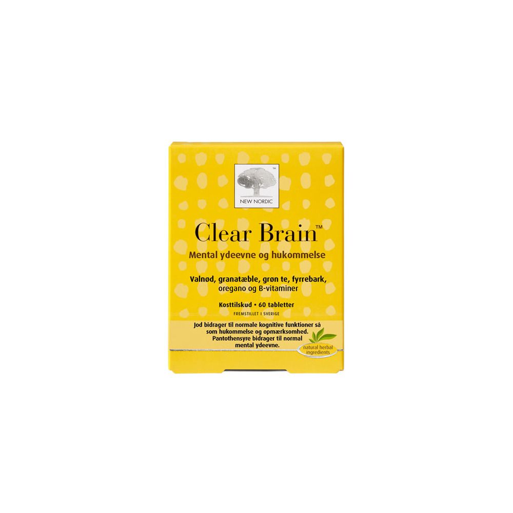 New Nordic Clear Brain - 60 tab - Med24.dk