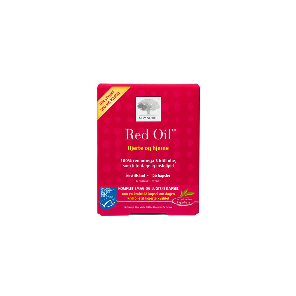 Red Oil Omega 3 Krill Olie - 120 kaps. - Med24.dk