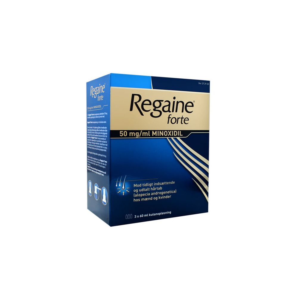 Regaine Forte mod Hårtab 50 mg/ml - 3x60ml - Med24.dk