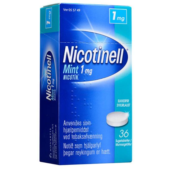Nicotinell Mint Sugetablet 1mg - 36 stk - Med24.dk