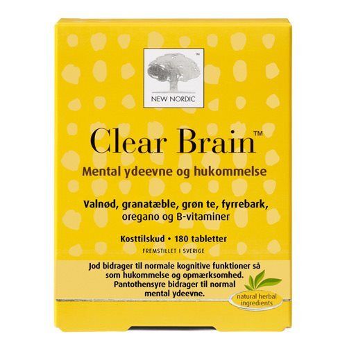 Clear Brain - 180 tabl. Køb den hos Med24.dk.