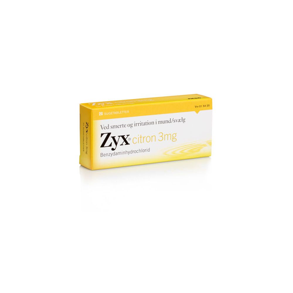 Zyx citron - 20 sugetabletter - Med24.dk