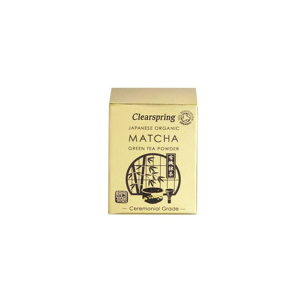 Køb Clearspring Matcha Grøn Te Ceremonial Grade billigt hos Med24.dk