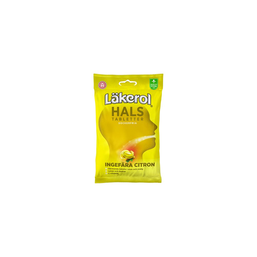 Läkerol Hals - Ginger Lemon - 65 g - Køb hos Med24.dk