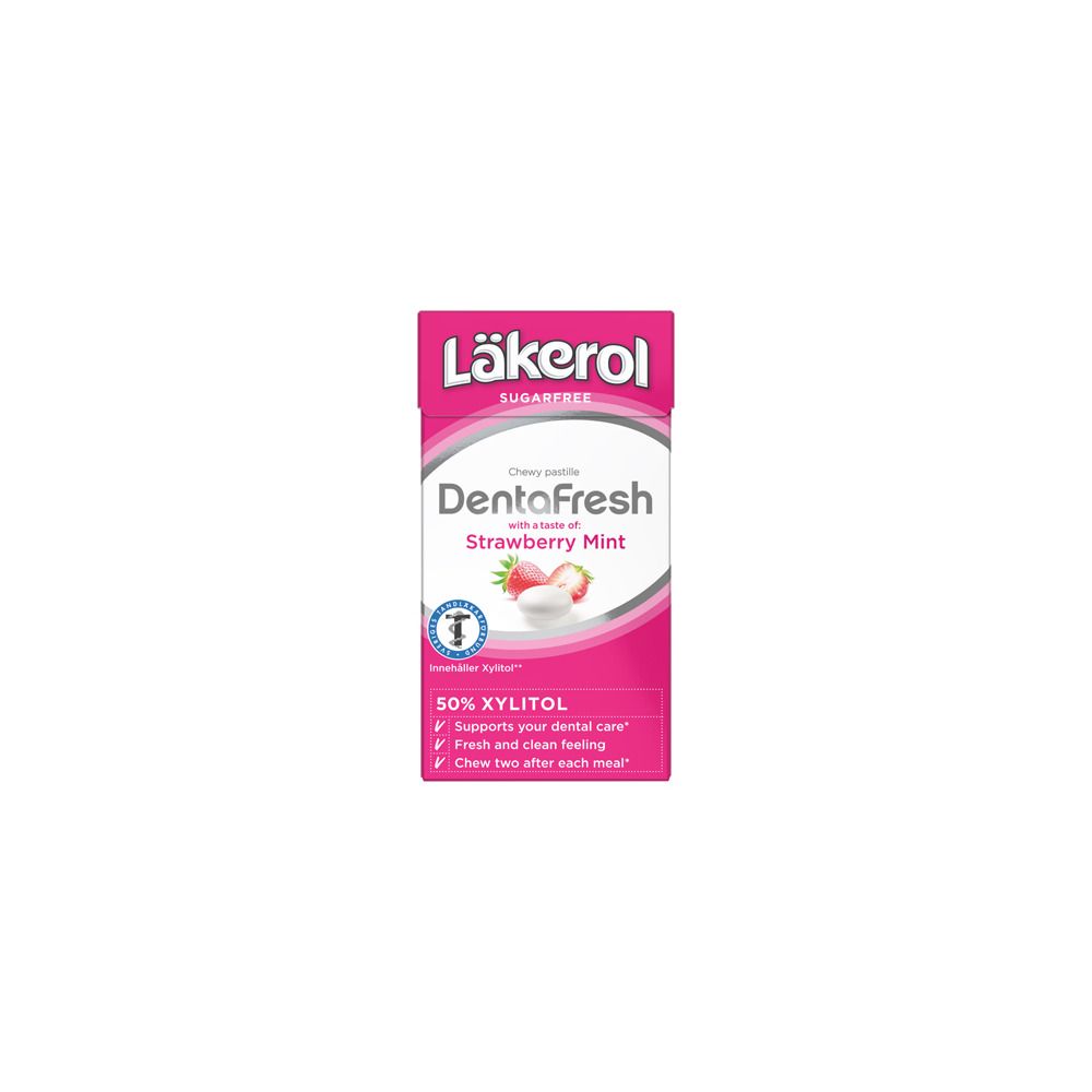Läkerol DentaFresh - Strawberry Mint - 36 g - Med24.dk