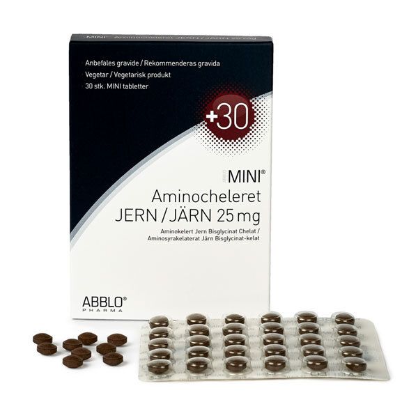 Køb ABBLO Amino jern, mini billigt hos med24.dk