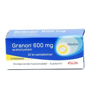 Granon 600 mg - 10 brusetabletter - Med24.dk