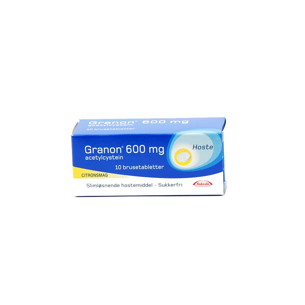Granon 600 mg - 10 brusetabletter - Med24.dk