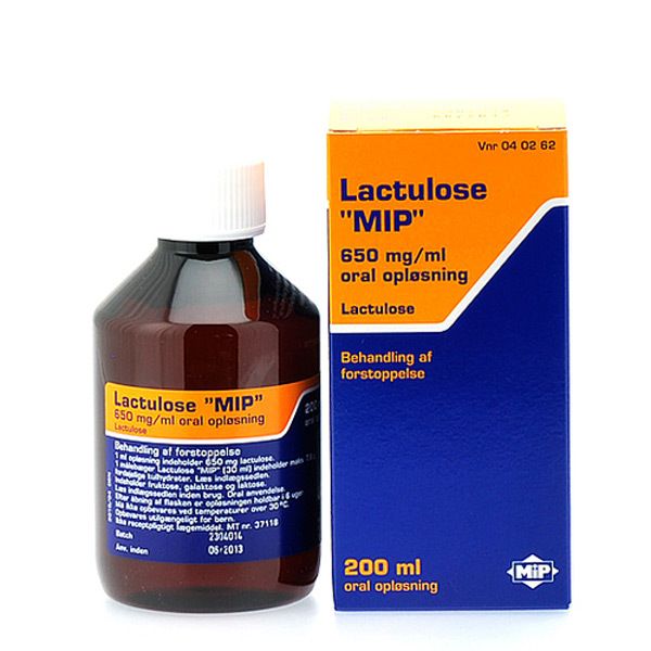 Lactulose MIP 650 mg/ml oral opl. - 200 ml - Med24.dk