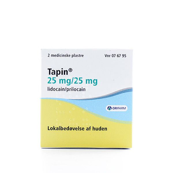 Tapin medicinske plastre 25+25 mg - 2 stk. - Med24.dk
