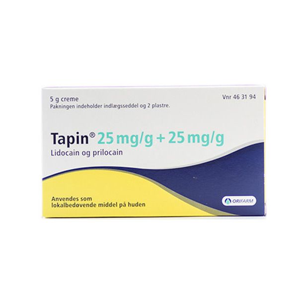 Tapin creme 5 g og 2 stk. Tapin plastre - Med24.dk
