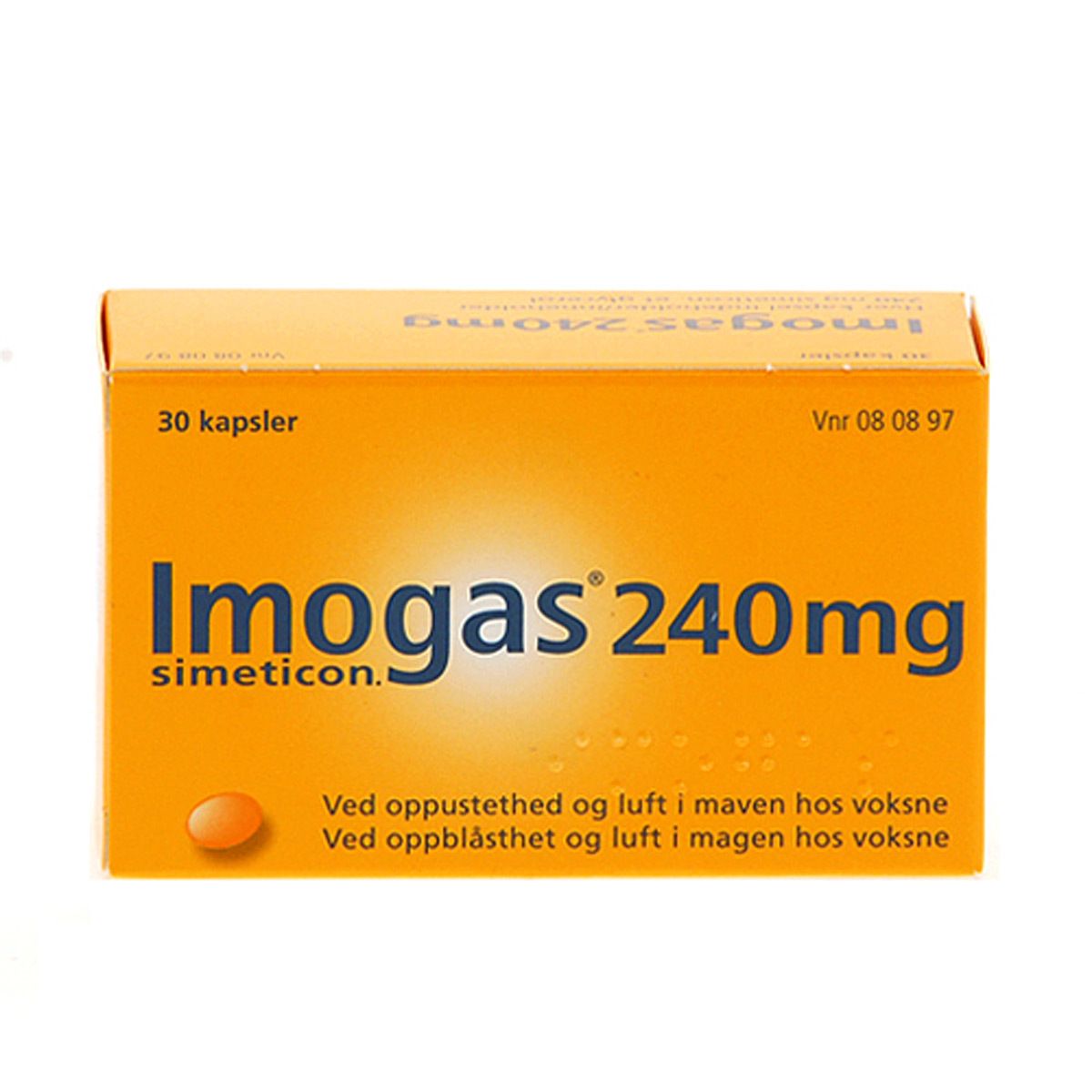 Imogas 240 mg - 30 kapsler - Med24.dk