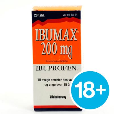 Ibumax 200 mg - 20 tabletter - Med24.dk