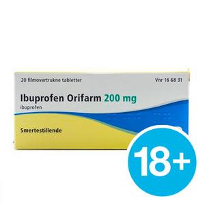 Ibuprofen Orifarm 200 mg - 20 tabletter - Med24.dk
