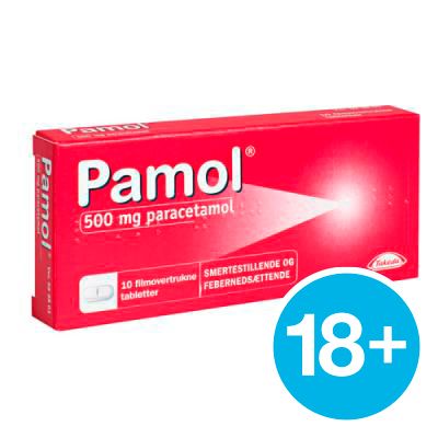 Pamol 500 mg - 10 tabletter - Med24.dk