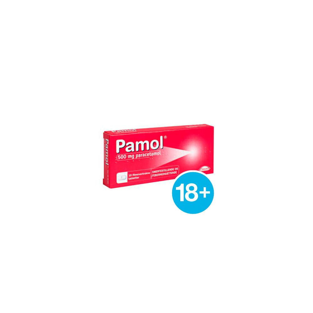 Pamol 500 mg | 10 tabletter | Køb hos Med24.dk