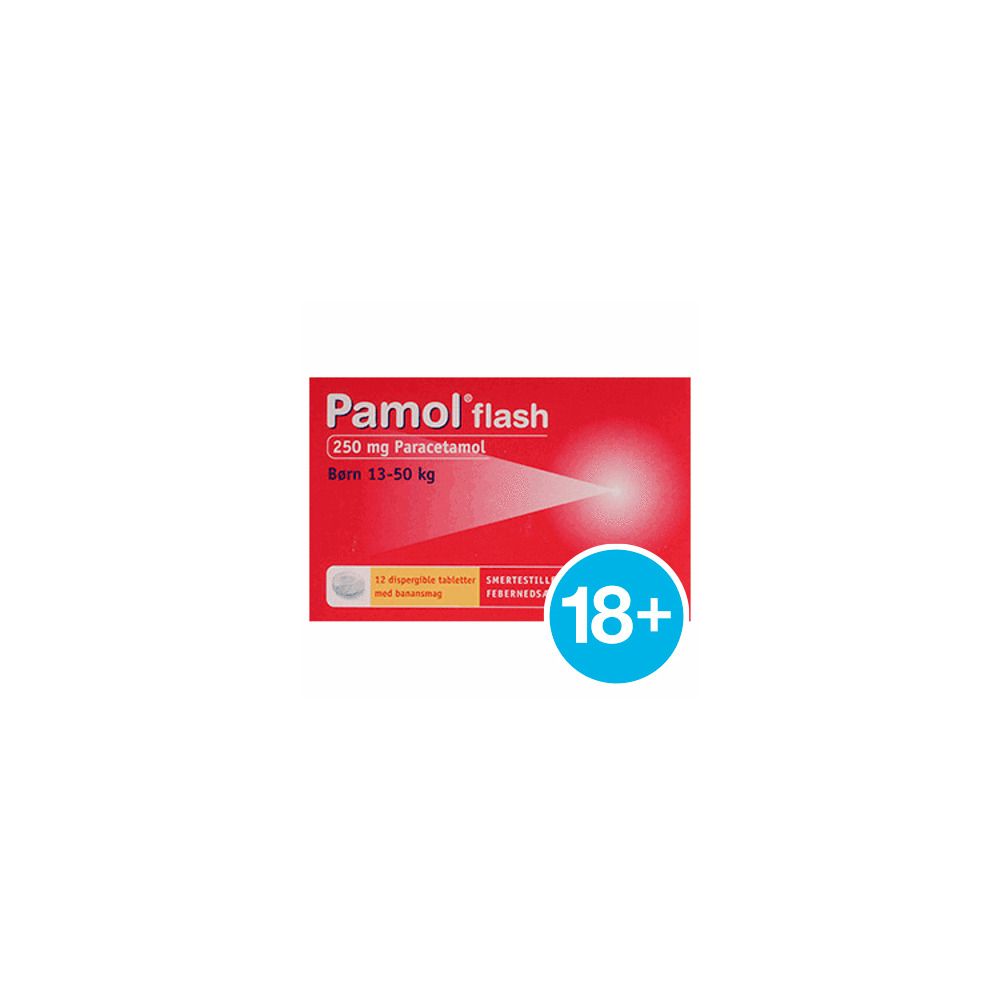 Pamol Flash 250 mg - 12 dispergible tabletter - Med24.dk