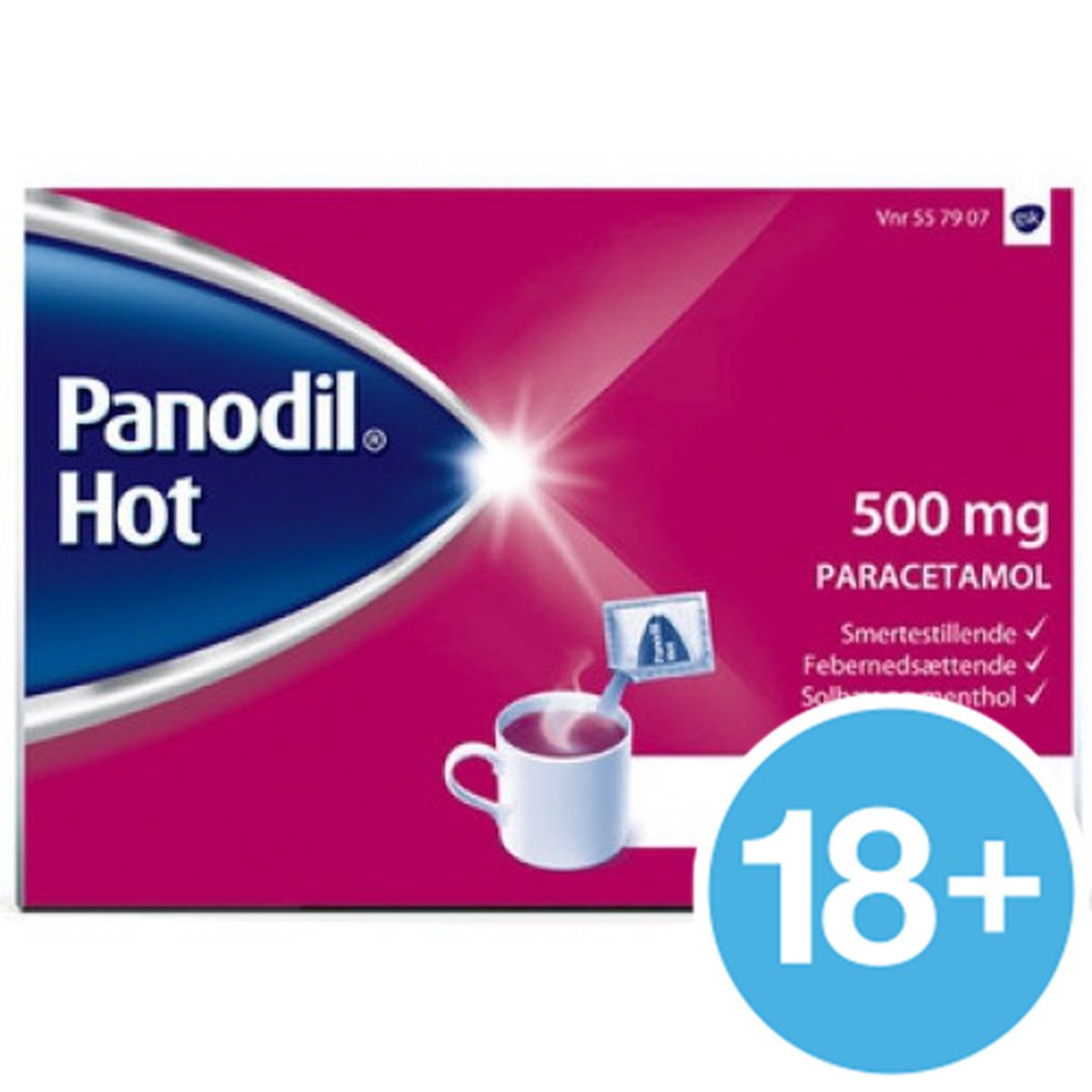 Panodil Hot pulver til oral opl. 500 mg - 10 breve - Med24.dk