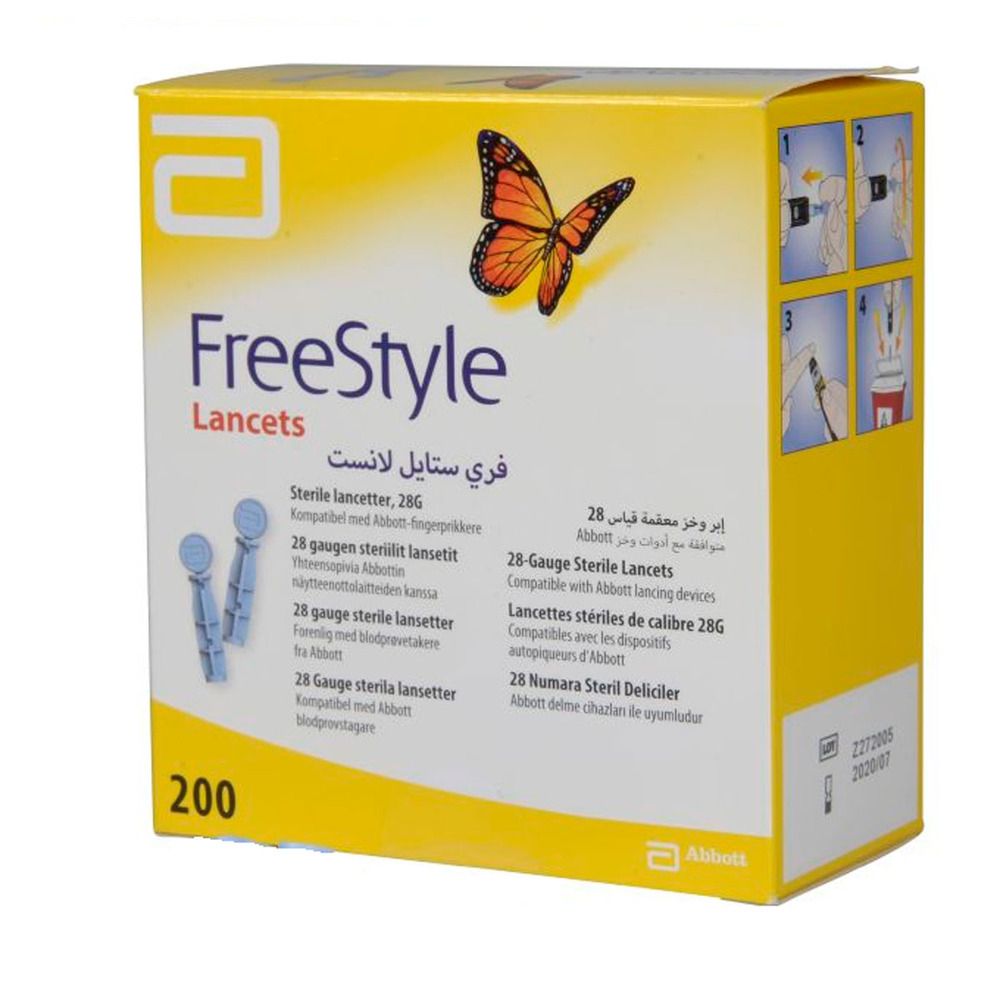 Freestyle Lancetter - 200 stk. - Med24.dk