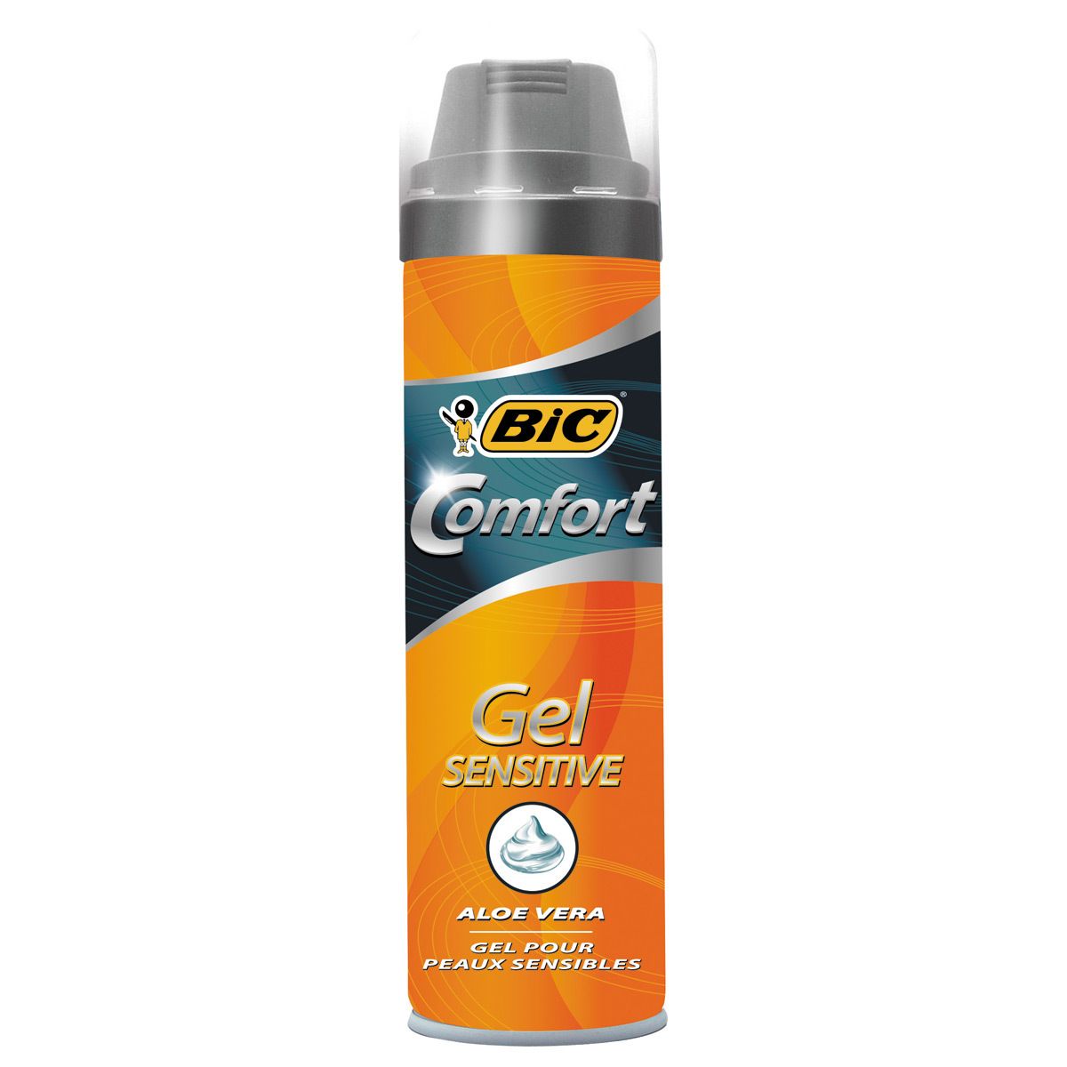 BIC Shaving Comfort Gel Sensitive for Men - 200 ml - Med24.dk