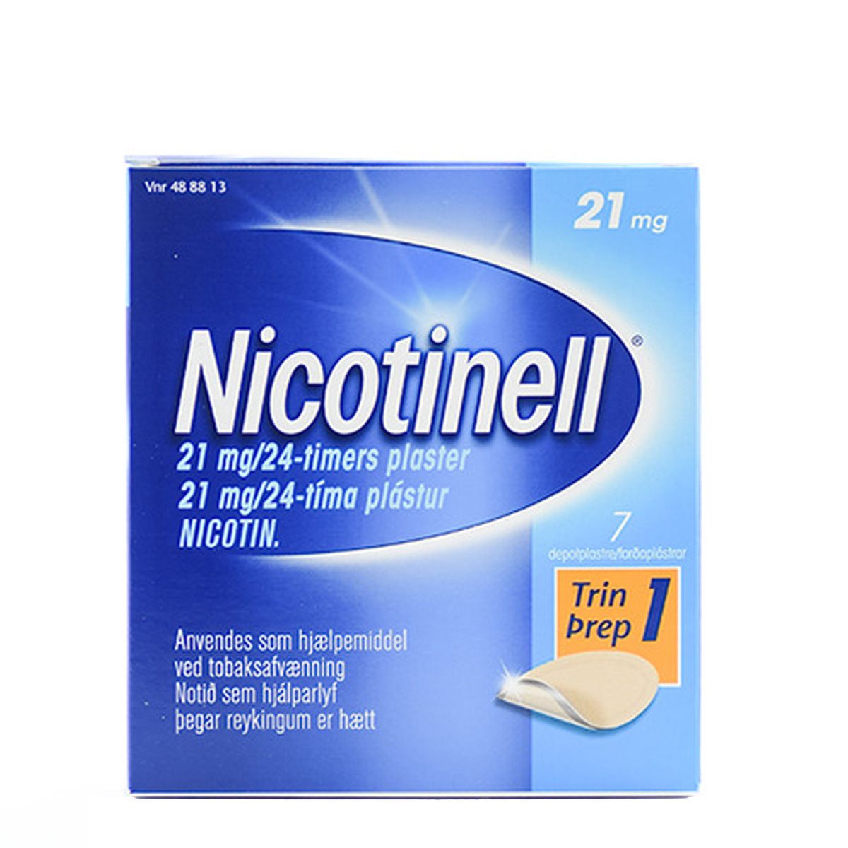 Nicotinell Nikotinplaster 21 mg/24 timer - 7 plastre - Med24.dk