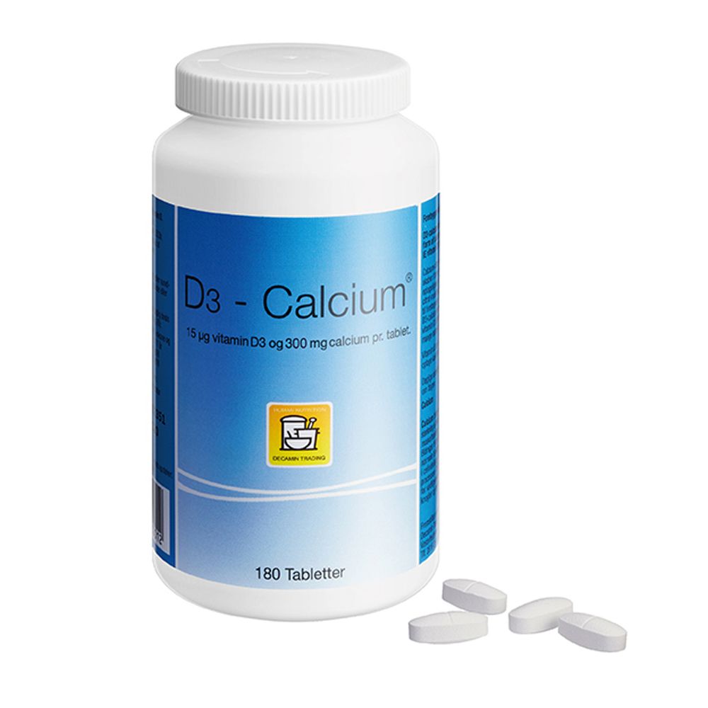 D3 Calcium - 180 tabl. - Med24.dk