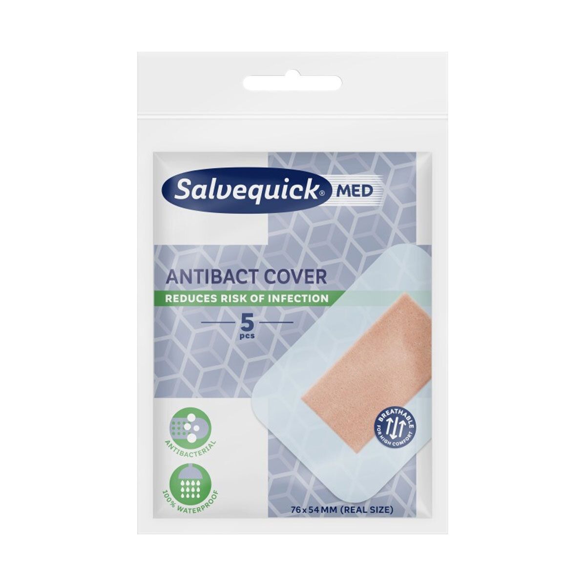 Køb Salvequick MED Antibact Maxi Cover - 5 stk. hos Med24.dk