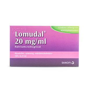 Lomudal Øjendråber Enkeltdosisbeholder 20 mg/ml - Med24.dk