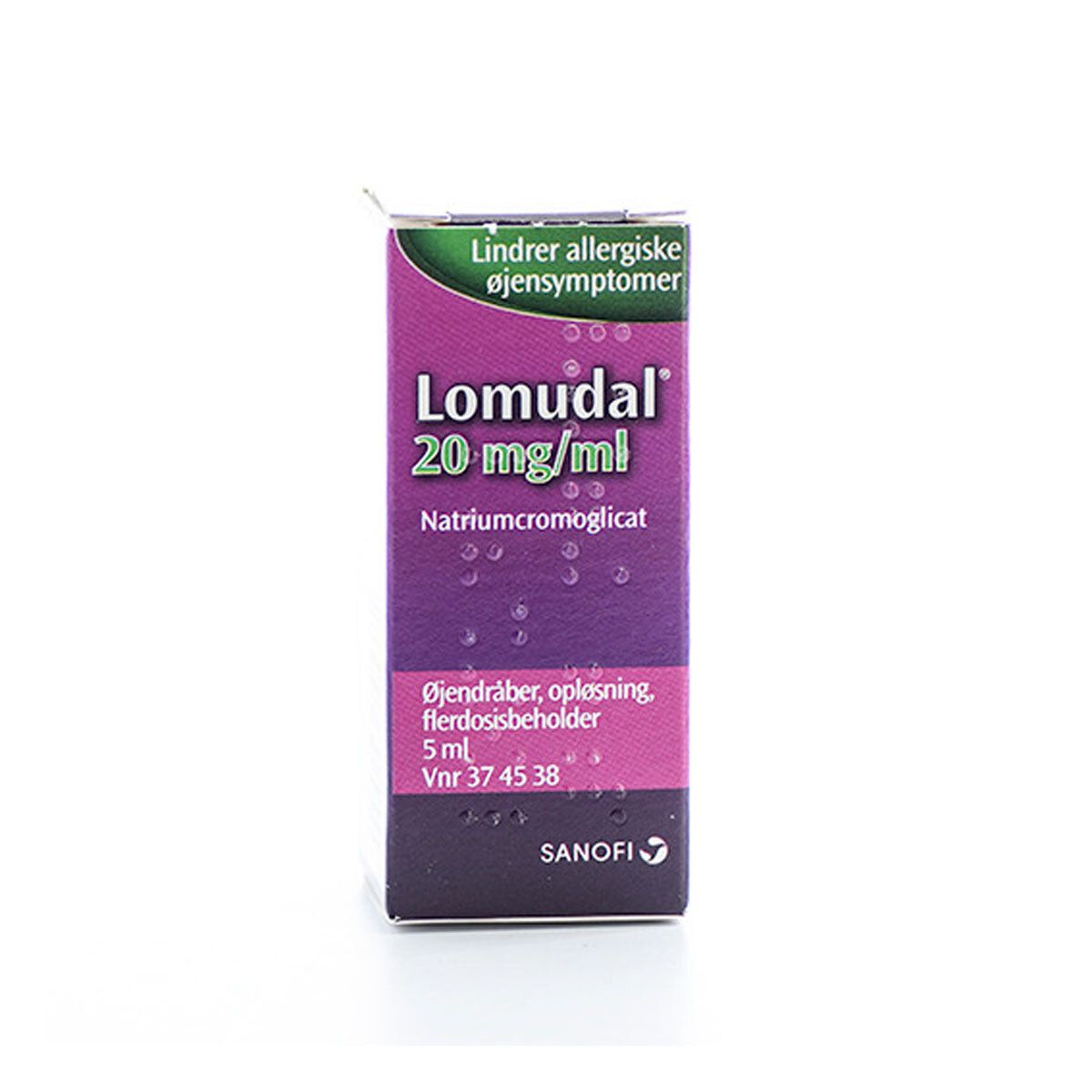Lomudal Øjendråber 20 mg/ml - 5 ml - Med24.dk