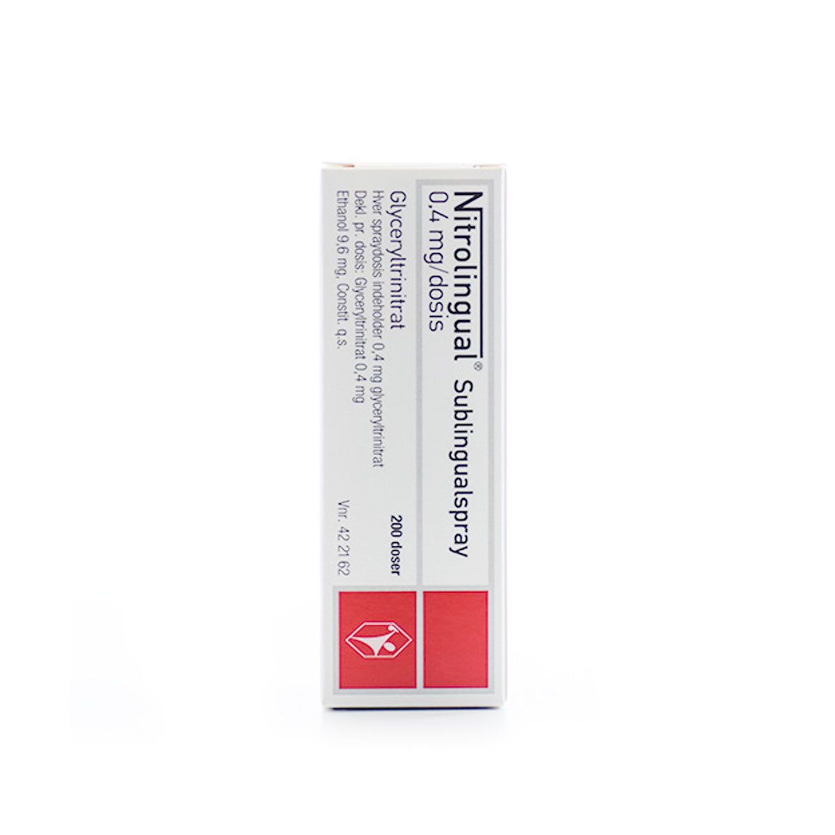 Nitrolingual Sublingualspray 0,4 mg/dosis - Med24.dk