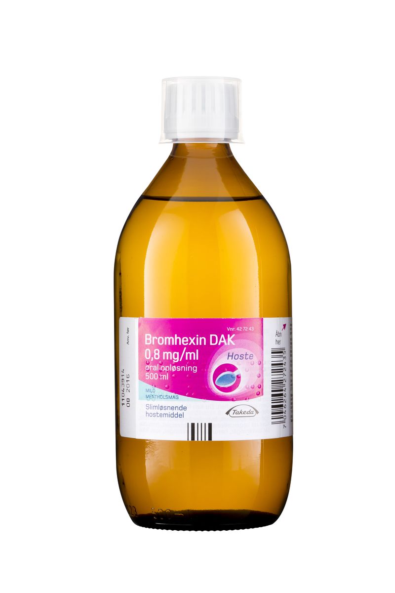 Bromhexin Mikstur - 500 ml - Med24.dk