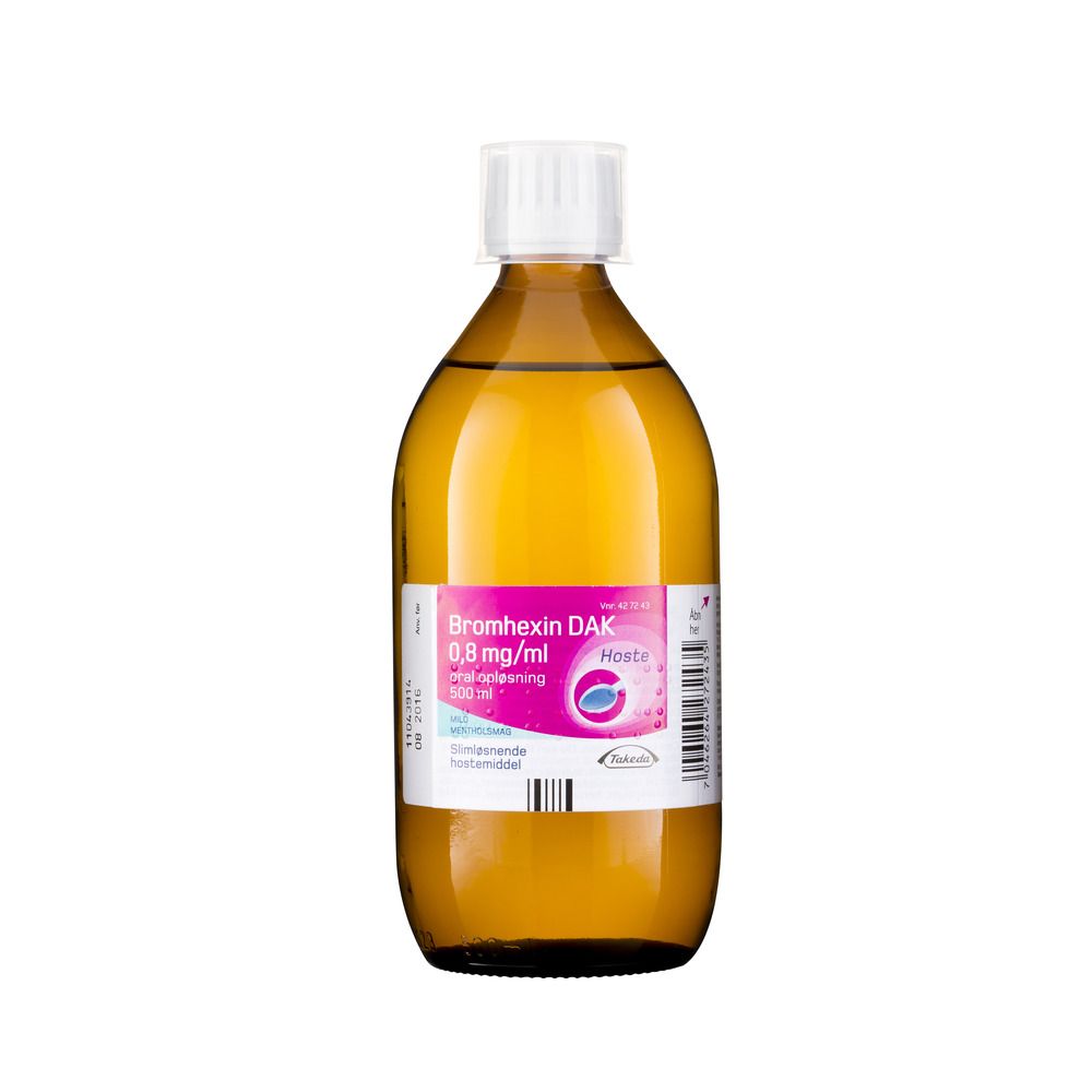 Bromhexin Mikstur - 500 ml - Med24.dk