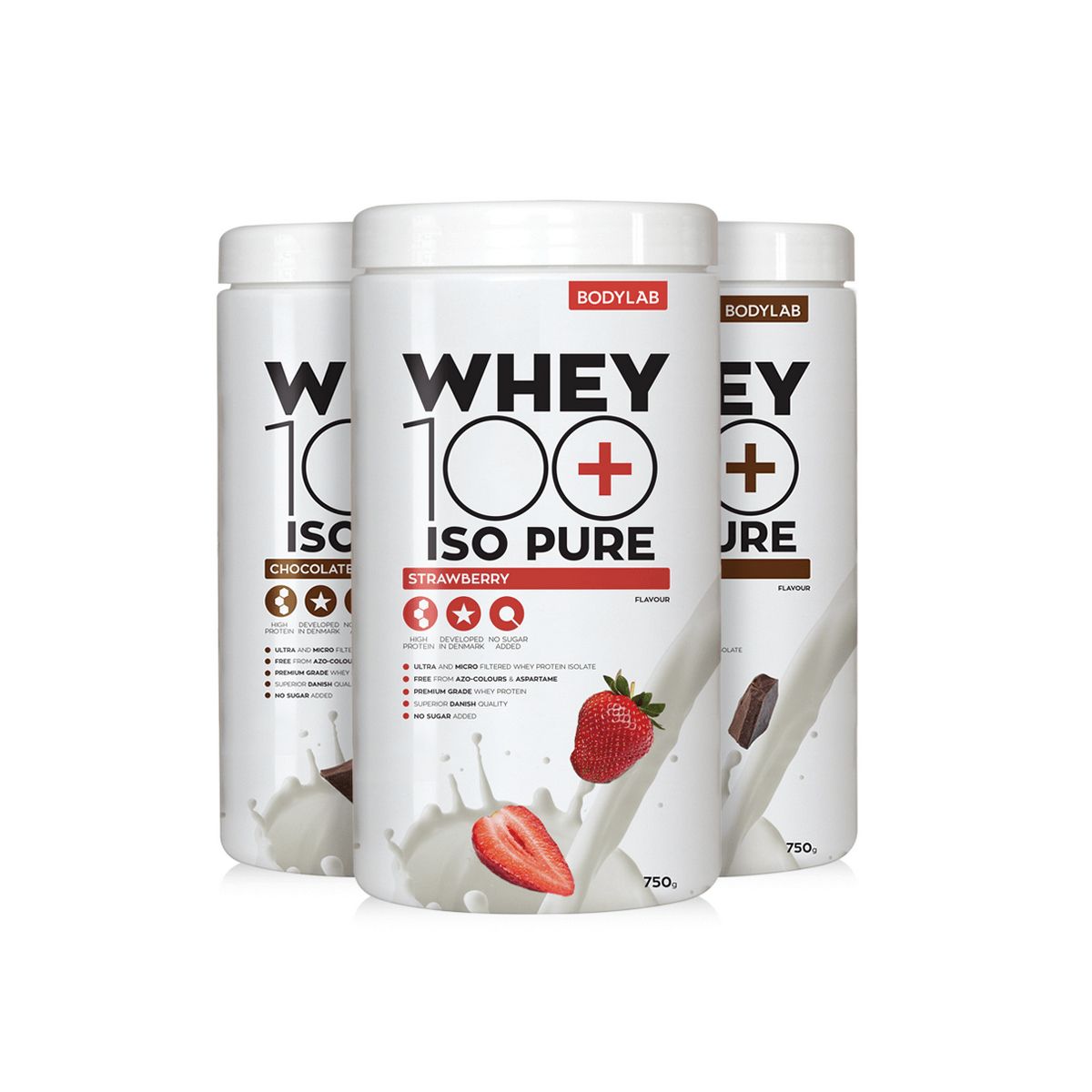 Køb Bodylab Whey 100 ISO Pure 750 g hos Med24.dk