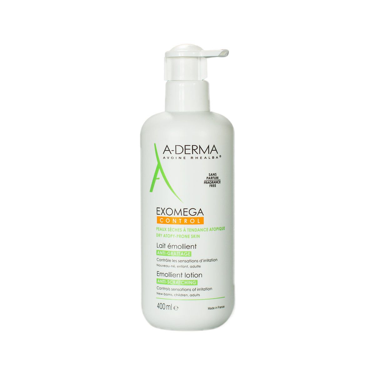 A-Derma Exomega Control Lotion - 400 ml - Køb hos Med24.dk