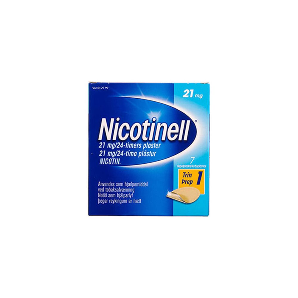 Nicotinell Nikotinplaster 21 mg/24 timer - 7 plastre - Med24.dk