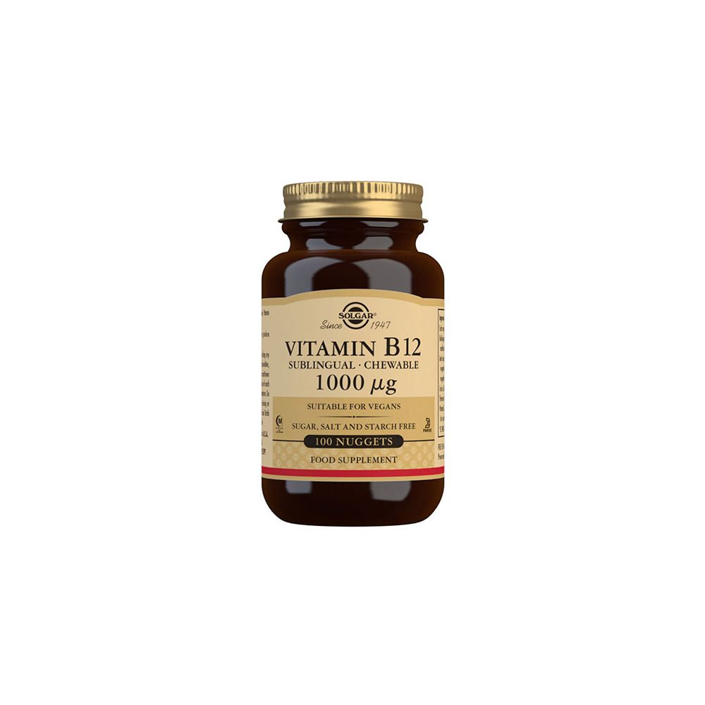 Køb Solgar Vitamin B12 - 100 sugetabl. billigt hos Med24.dk