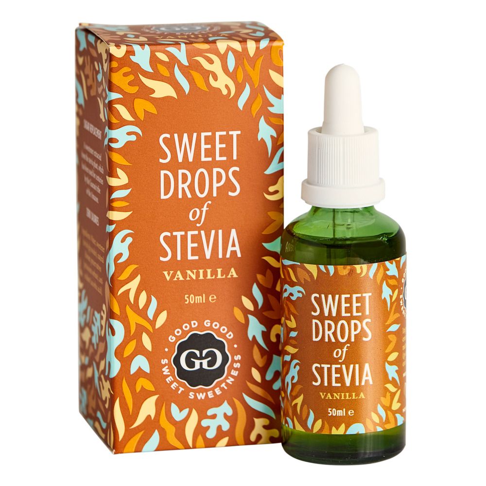 Køb Good Good Sweet Drops of Stevia - Vanilla - hos Med24.dk