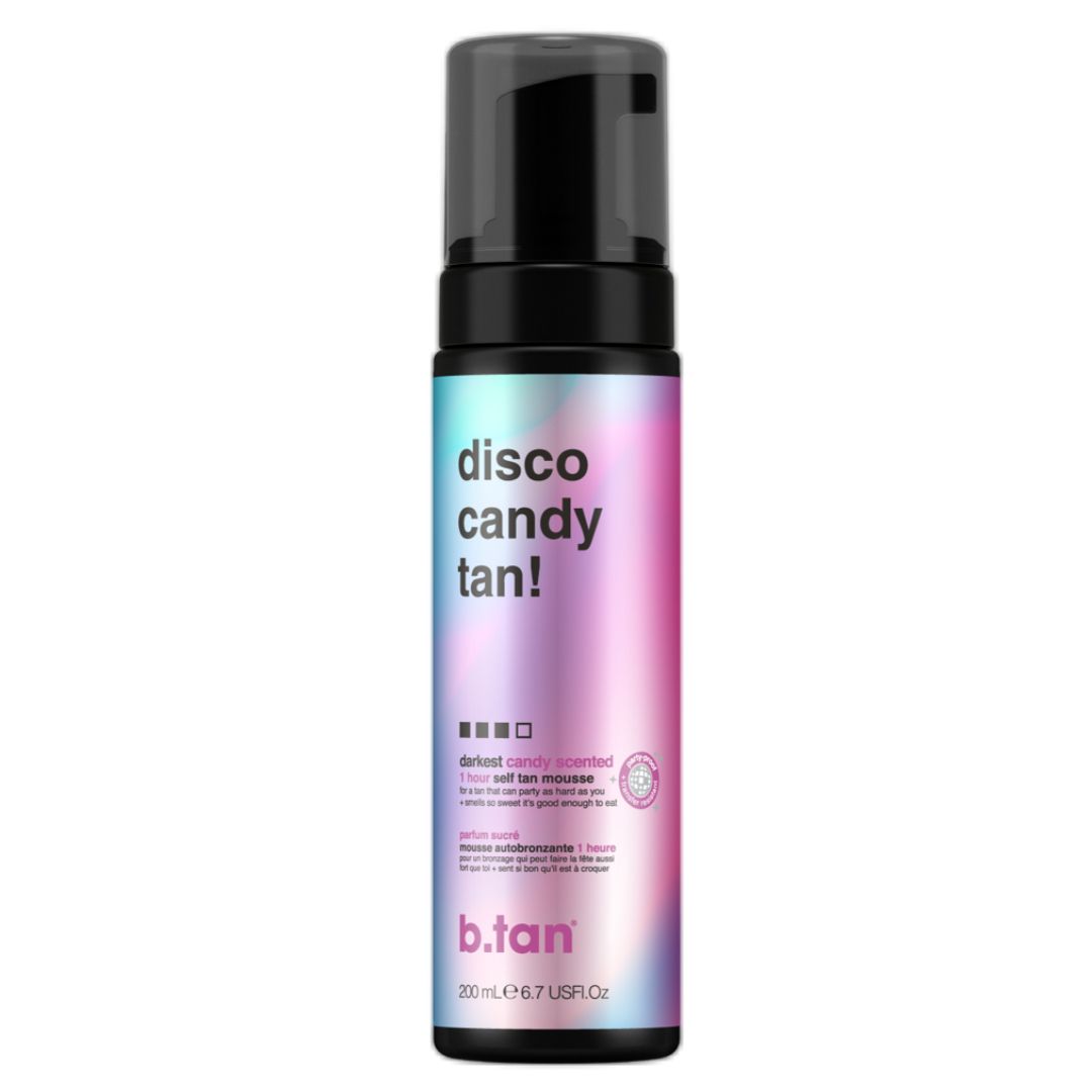 Køb b.tan Disco Candy Tan 1 Hour Self Tan Mousse 200 ml hos Med24.dk