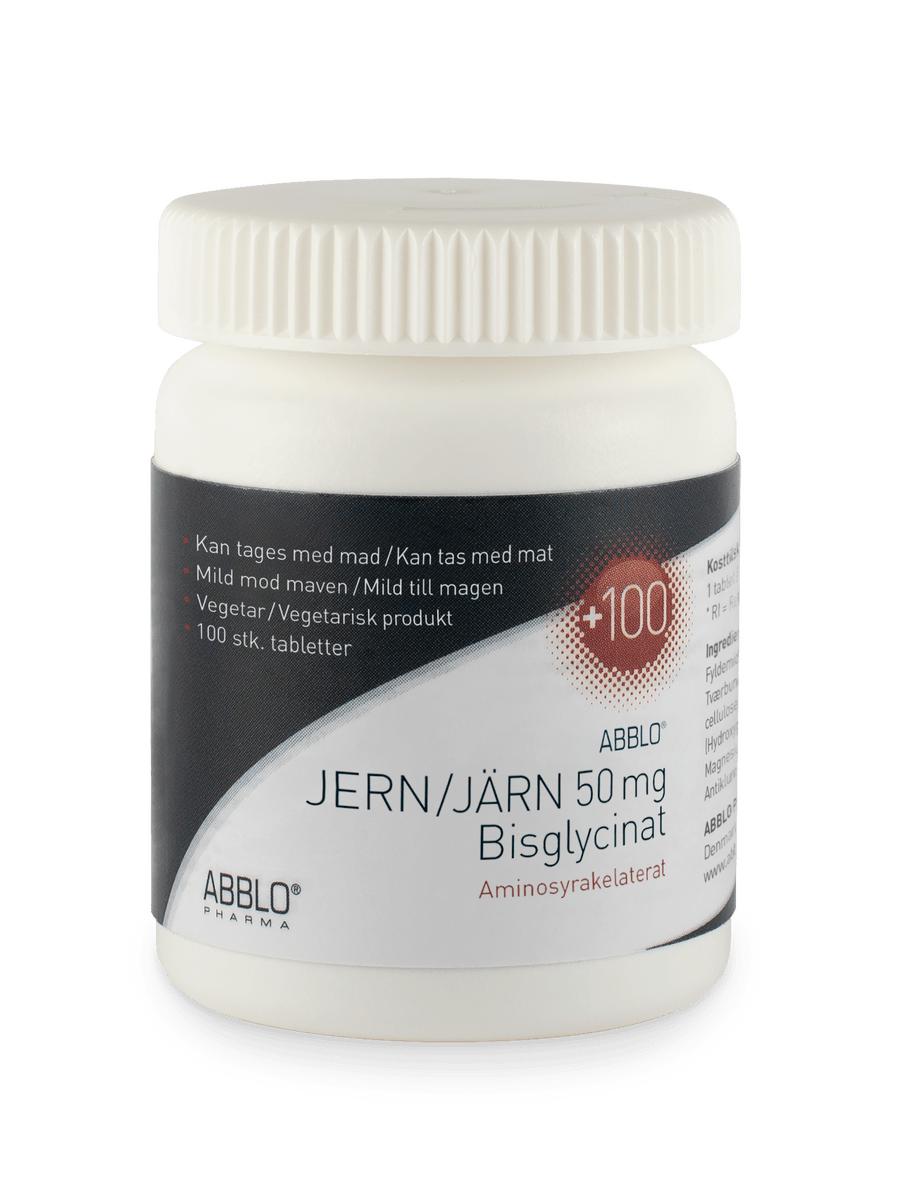 Køb ABBLO Jern 50 mg 100 tabl. billigt hos Med24.dk