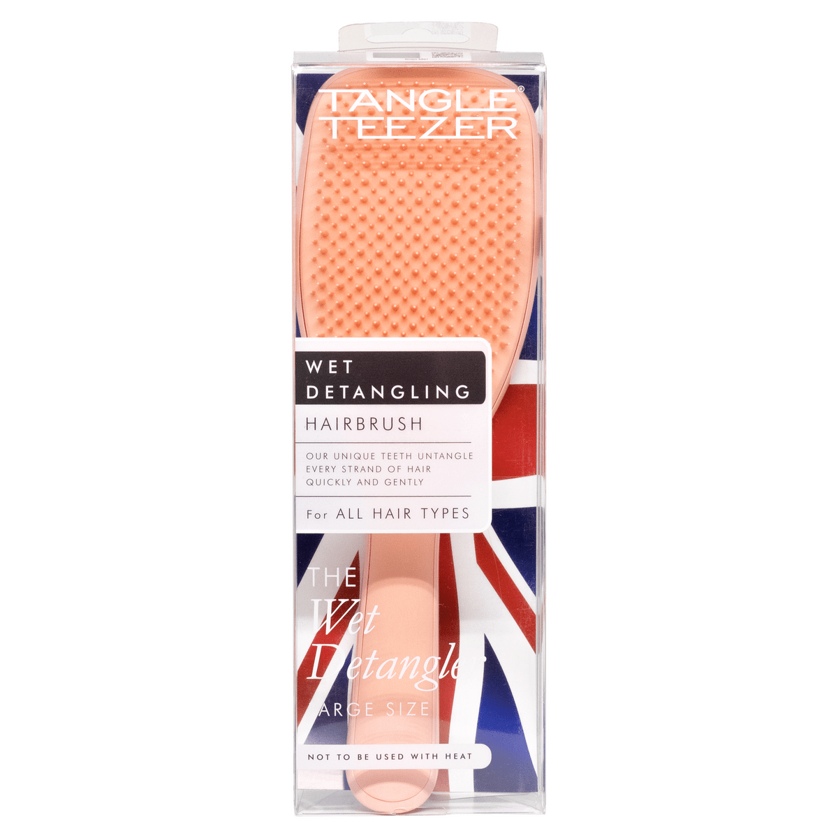 Køb Tangle Teezer The Wet Detangler Large Peach billigt hos Med24.dk