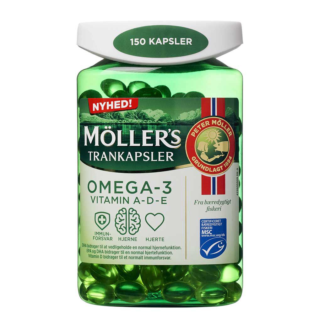 Køb Møllers Trankapsler 150 kapsler billigt hos Med24.dk