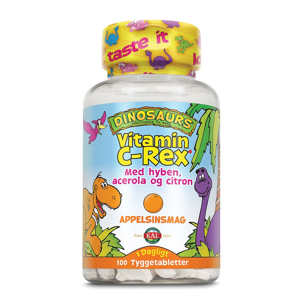 Køb KAL DinoSaurs vitamin C-Rex billigt hos Med24.dk