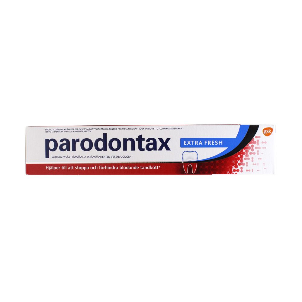 Køb Parodontax tandpasta, Extra Fresh 75 ml billigt hos Med24.dk
