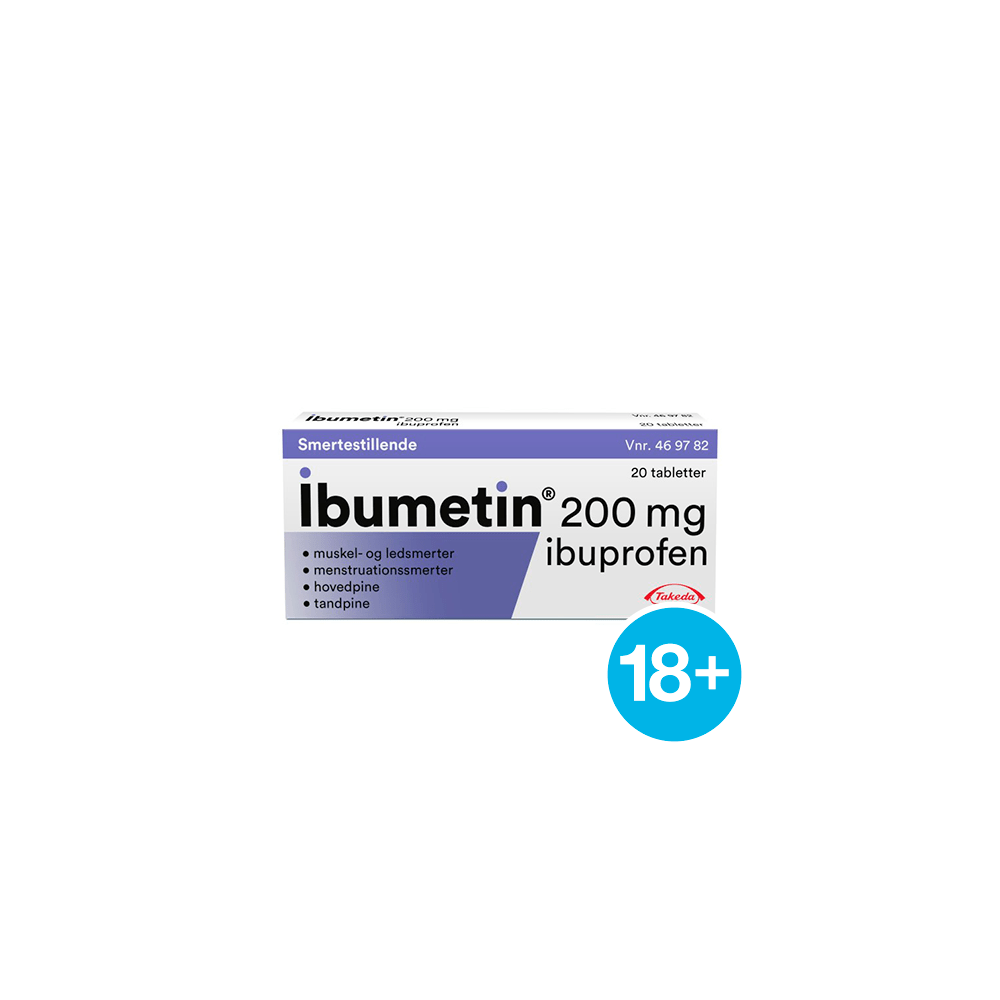 Køb Ibumetin Takeda 200 mg 20 stk. nemt hos Med24.dk