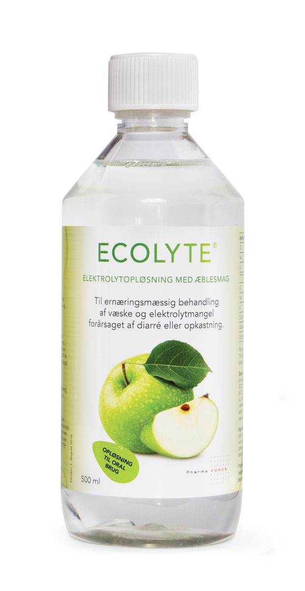 Køb Ecolyte æble - 500 ml - billigt hos Med24.dk